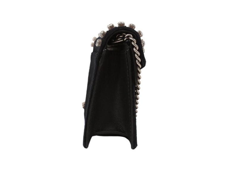 GUCCI MINI WOC DIONYSUS WITH CRYSTALS Black Velvet For Sale at 1stDibs