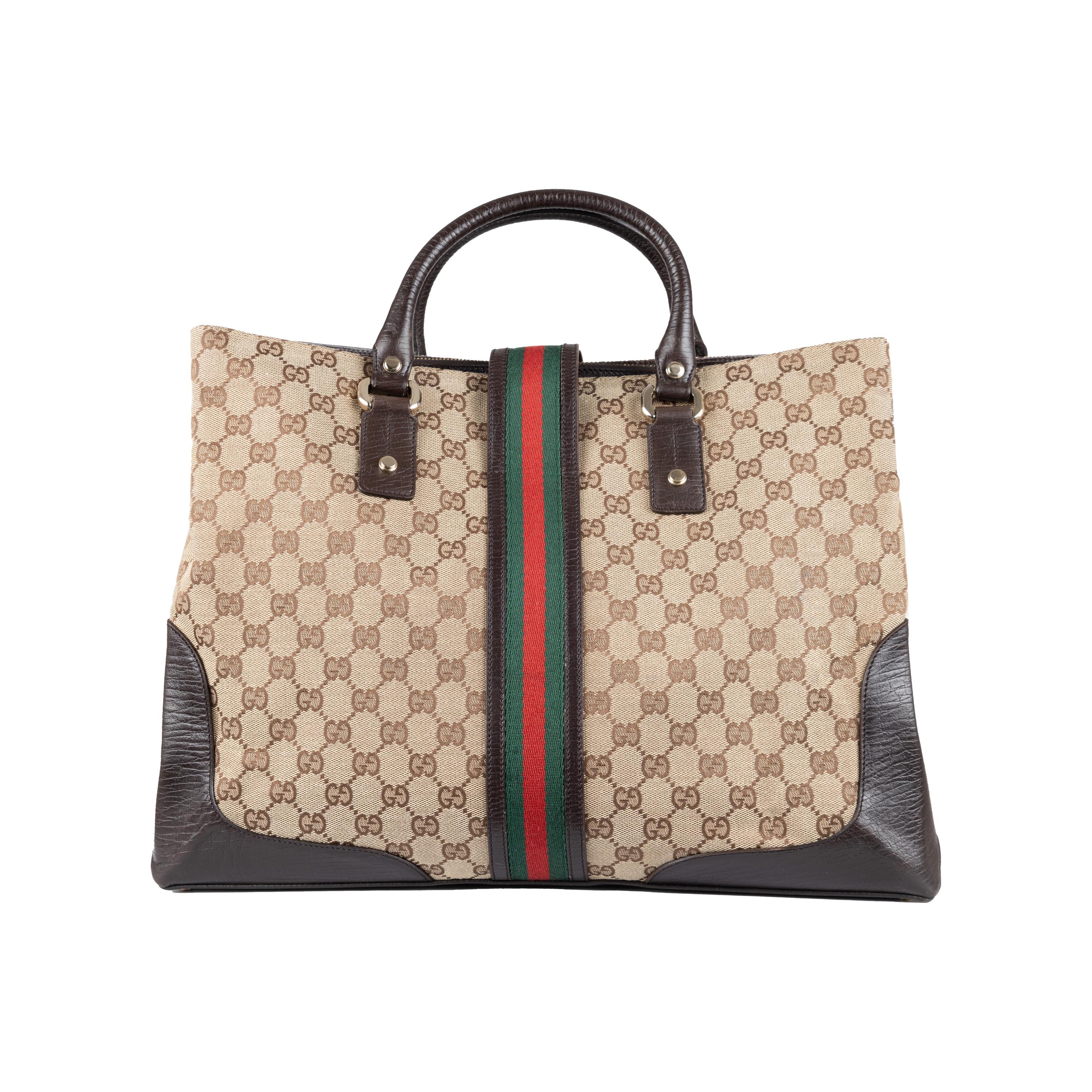 Gucci Monogram Canvas Junco Tote Bag For Sale at 1stDibs