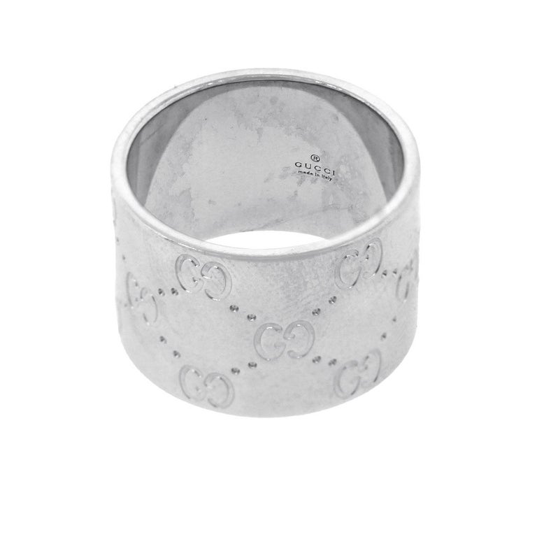 Gucci Monogram Icon Wide Extra Large Band For Sale at 1stDibs