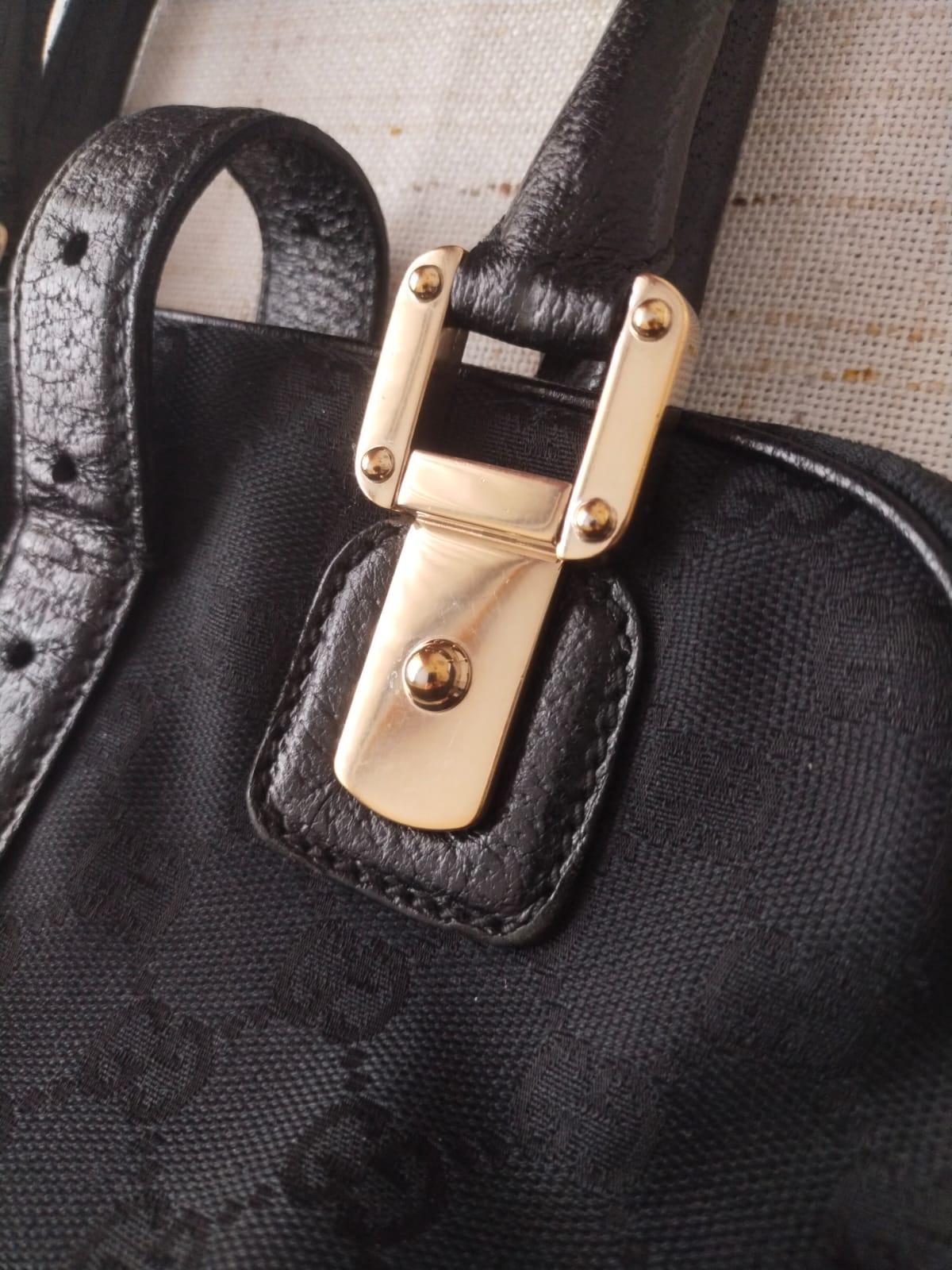 Gucci Monogram Top Handle Bag For Sale at 1stDibs
