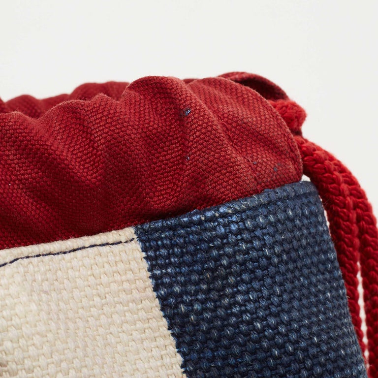 Gucci Multicolor Canvas Sylvie Stripe Drawstring Backpack For Sale at ...