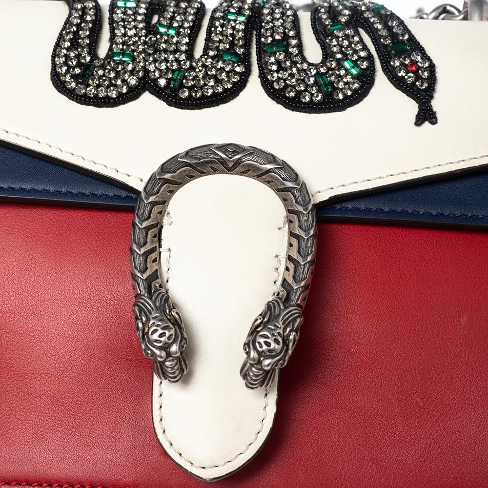 Gucci Multicolor Leather Mini Crystal Snake Embroidered Dionysus ...