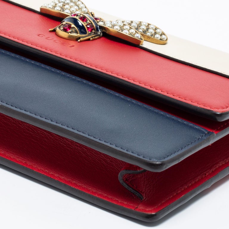 Gucci Multicolor Leather Queen Margaret Shoulder Bag For Sale at 1stDibs