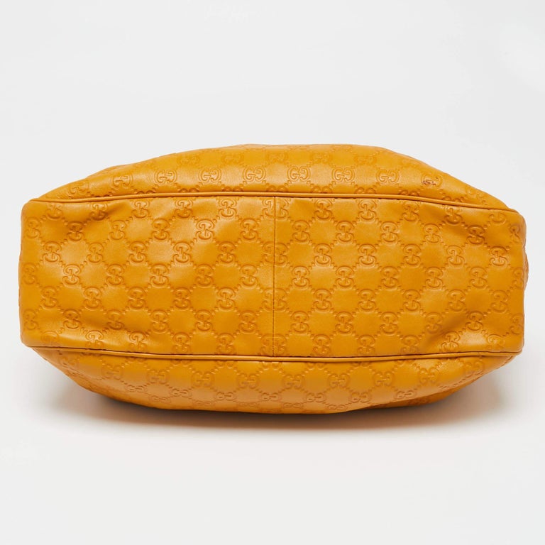 Gucci Mustard Yellow Guccissima Leather Sukey Tote For Sale at 1stDibs