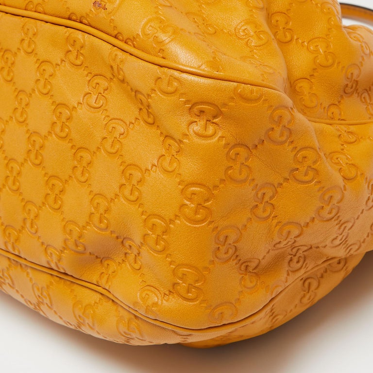Gucci Mustard Yellow Guccissima Leather Sukey Tote For Sale at 1stDibs