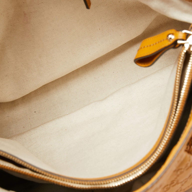 Gucci Mustard Yellow Guccissima Leather Sukey Tote For Sale at 1stDibs