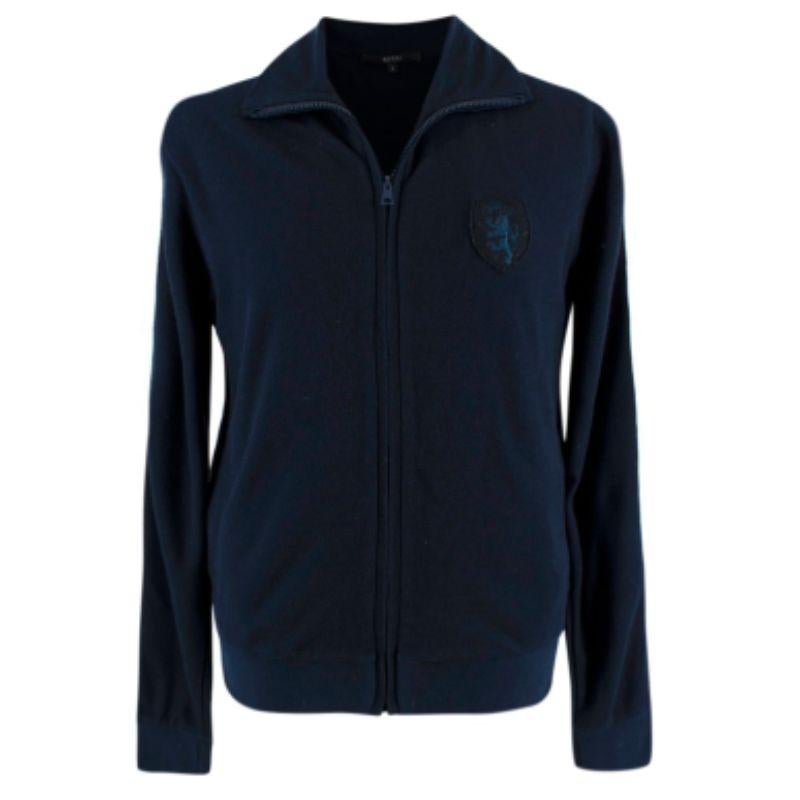 Gucci Navy and White Track Jacket For Sale at 1stDibs
