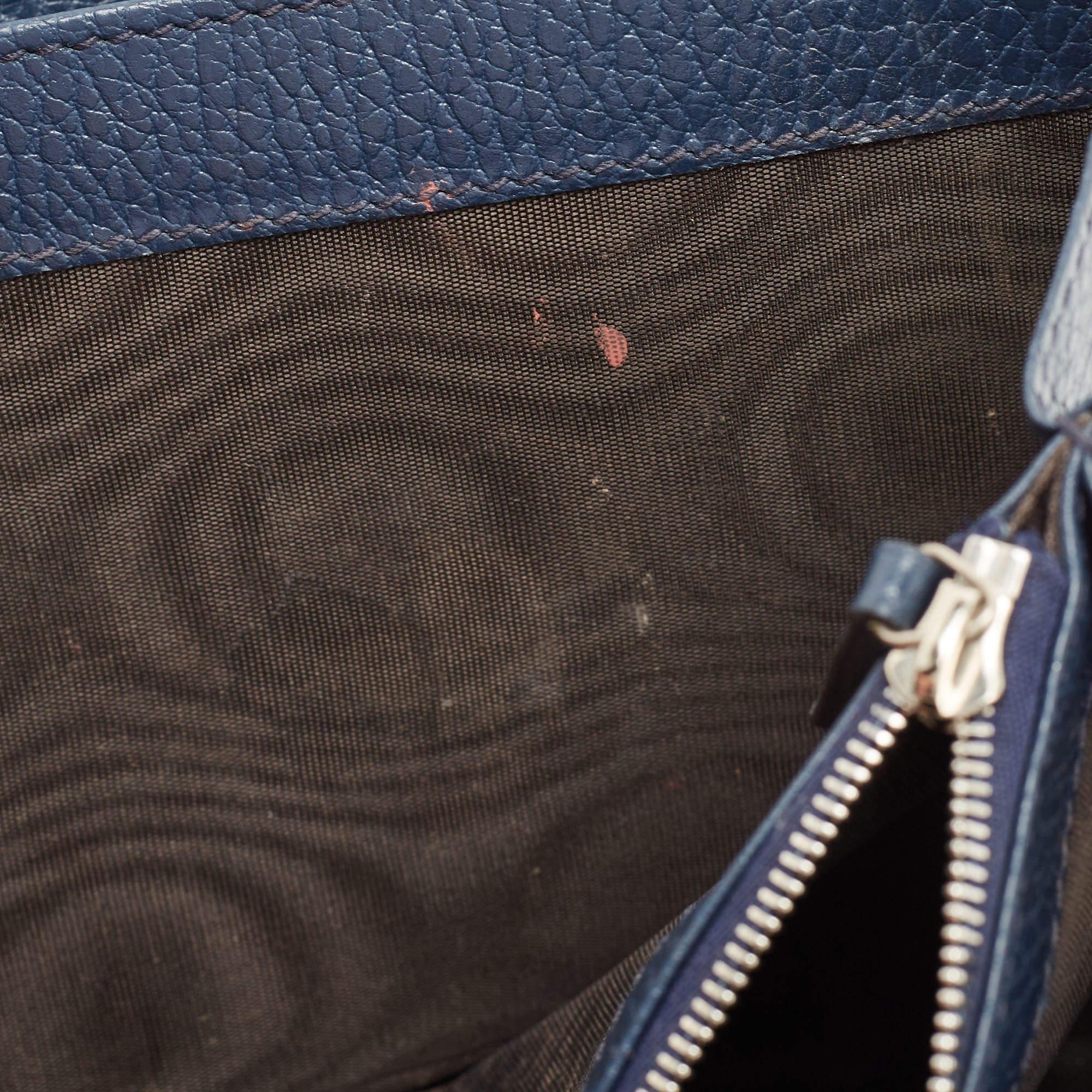 Gucci Navy Blue Leather Mini Dionysus Chain Bag For Sale at 1stDibs
