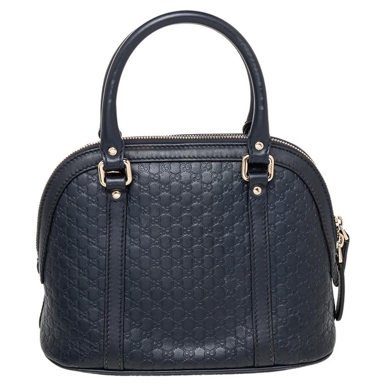 Gucci Navy Blue Microguccissima Leather Mini Dome Bag at 1stDibs | navy ...