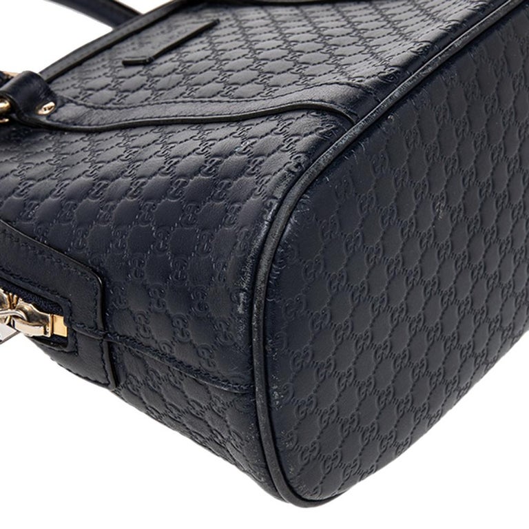 Gucci Navy Blue Microguccissima Leather Mini Dome Bag at 1stDibs | navy ...