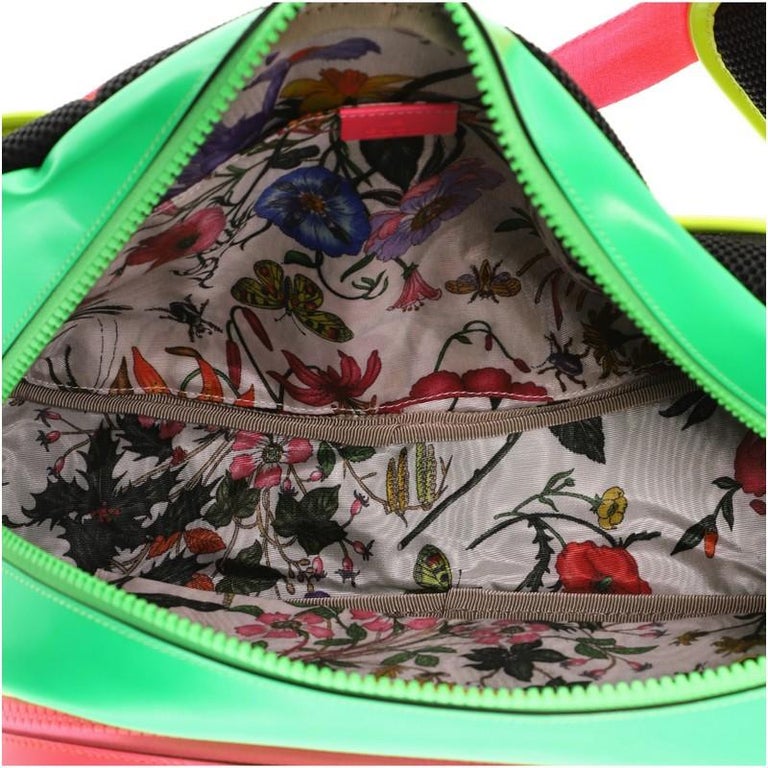 Gucci Neon Front Pocket Waist Bag Quilted Leather Large at 1stDibs