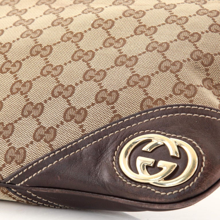 Gucci New Britt Hobo GG Canvas Medium For Sale at 1stDibs