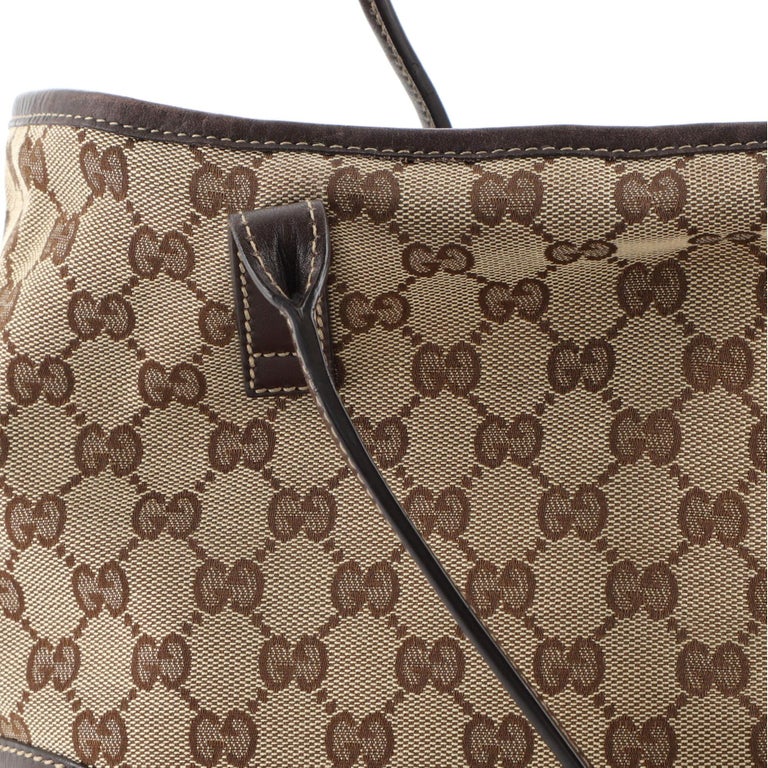 Gucci New Britt Tote GG Canvas Medium For Sale at 1stDibs