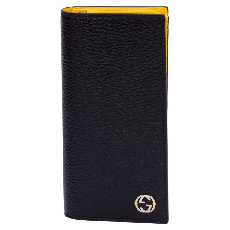 Gucci New Long Bifold Wallet Black For Sale at 1stDibs