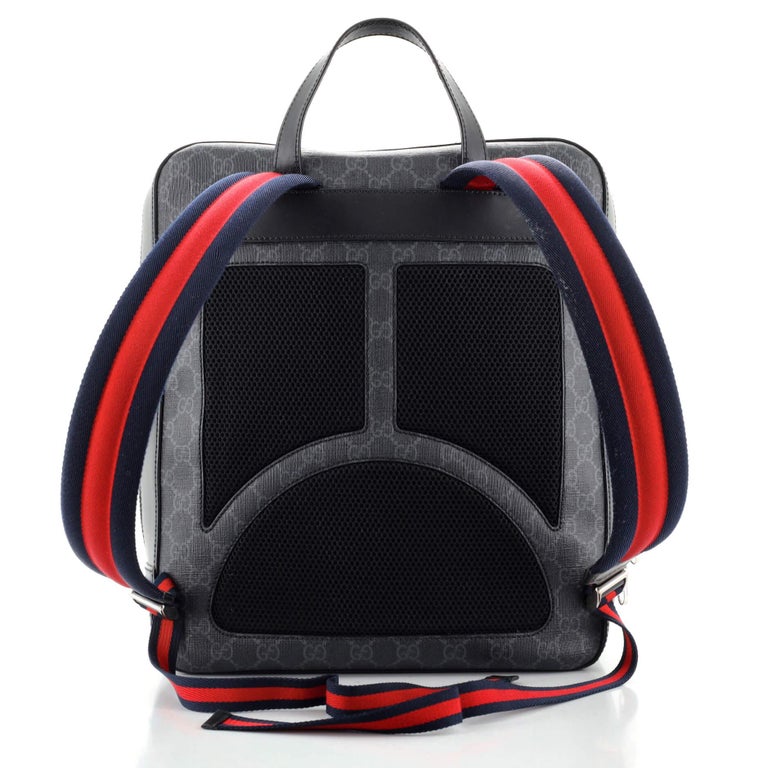Gucci Night Courrier Backpack GG Coated Canvas with Applique at 1stDibs