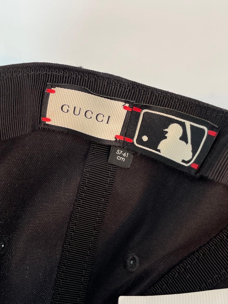 Gucci NY Yankees Patch Canvas Baseball Cap at 1stDibs | gucci yankees ...