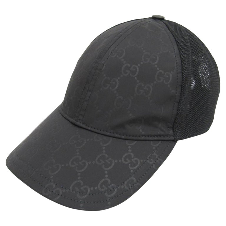 Gucci Nylon Monogram Baseball Hat Black Small (510950) at 1stDibs ...
