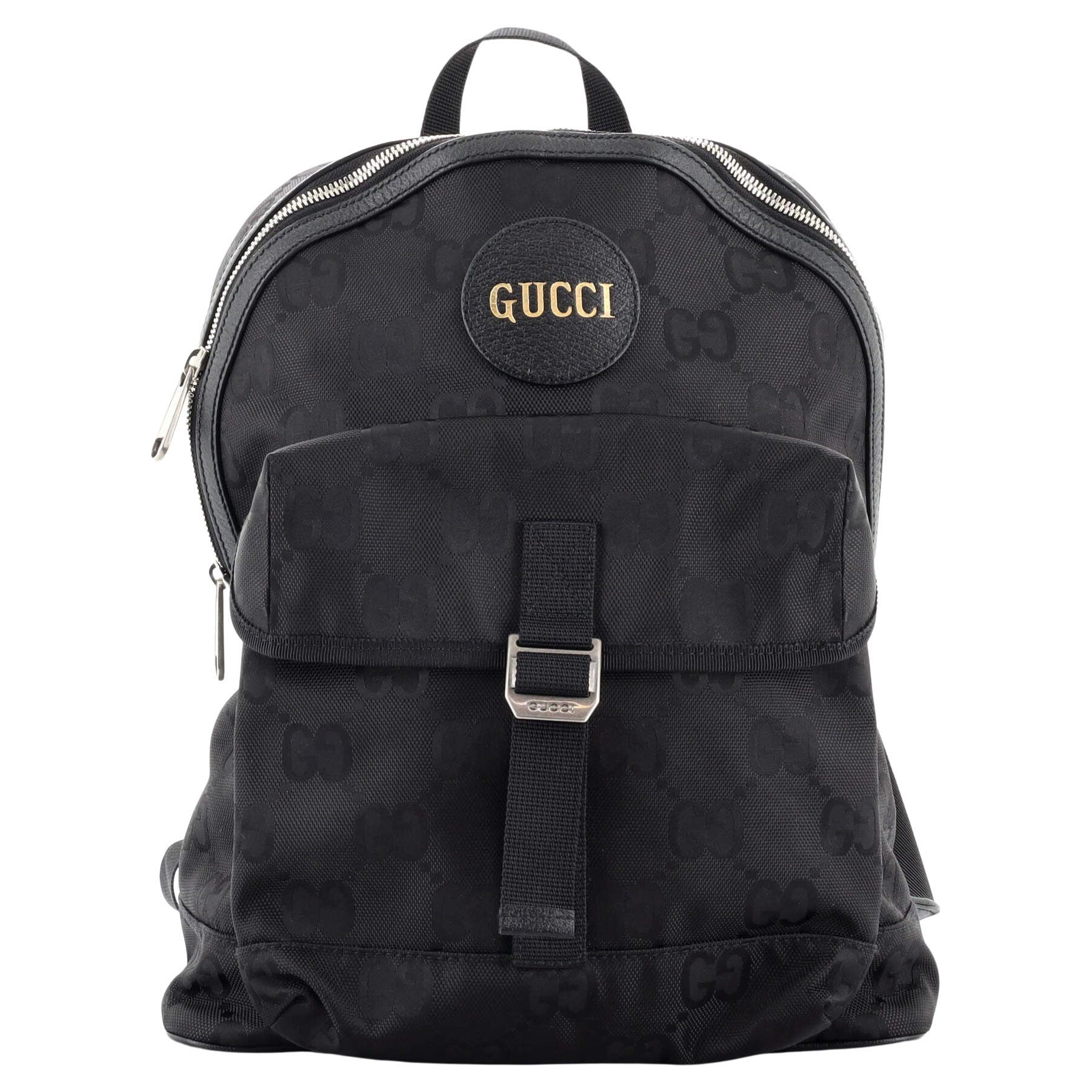 Gucci Black Leather Backpack at 1stDibs
