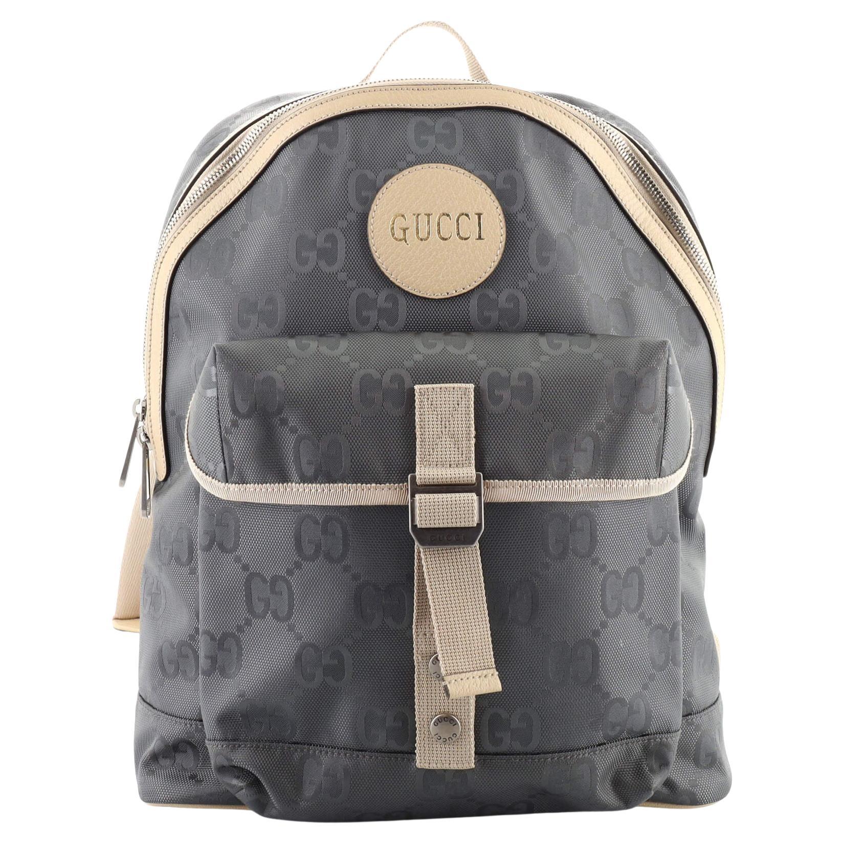 Gucci Courrier Soft Backpack GG Coated Canvas with Applique Large at ...