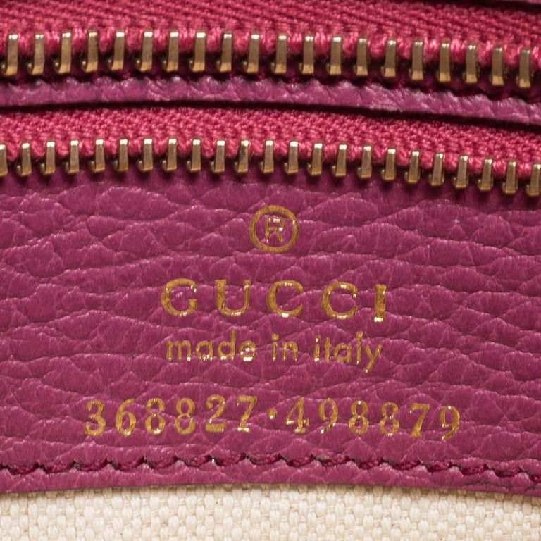 Gucci Old Rose Leather Mini Swing Tote For Sale at 1stDibs