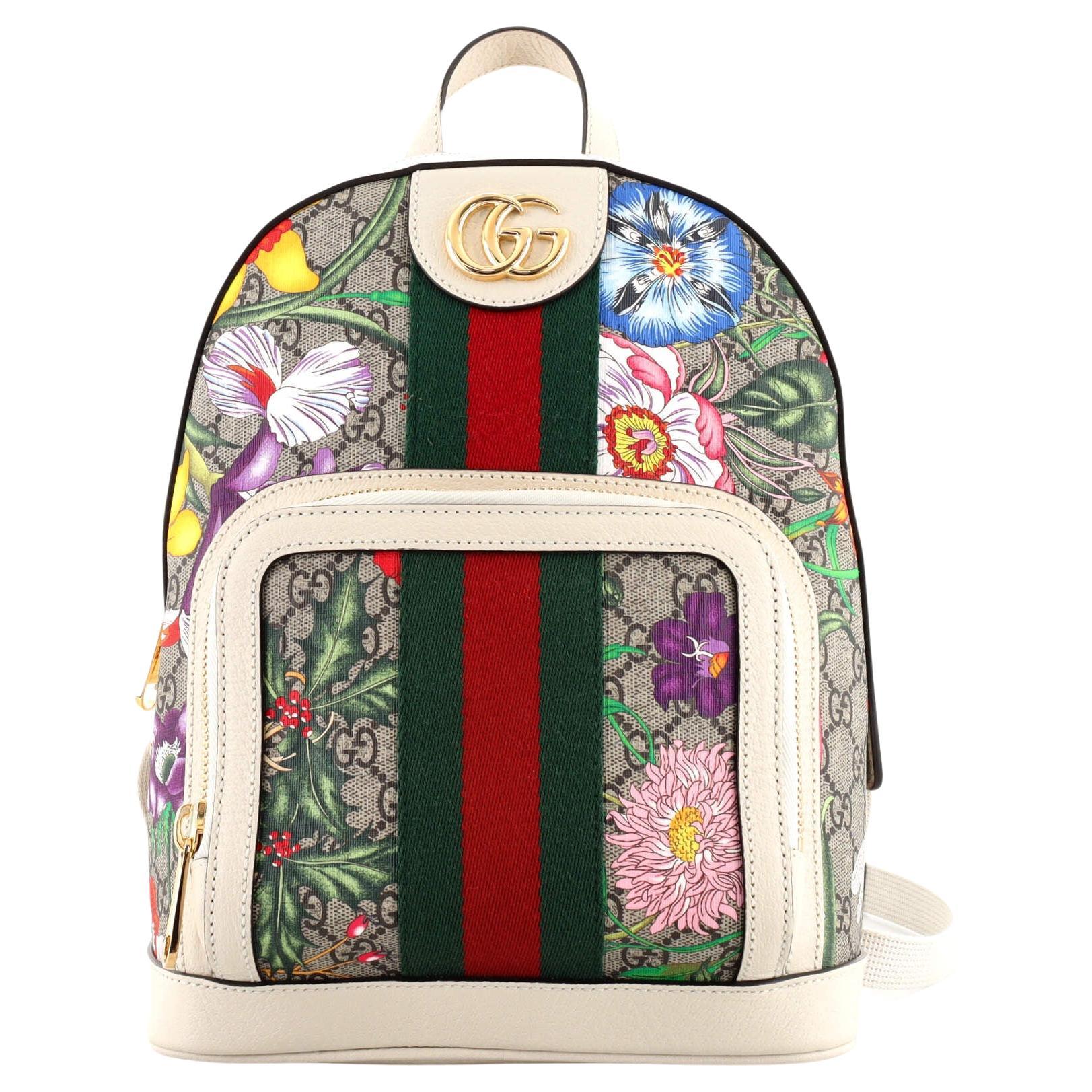 Gucci Flora Print Monogram Backpack For Sale at 1stDibs | gucci flora ...