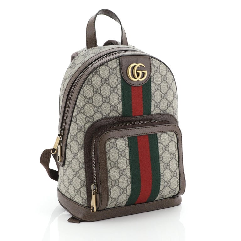 Gucci Ophidia Backpack GG Coated Canvas Small at 1stDibs