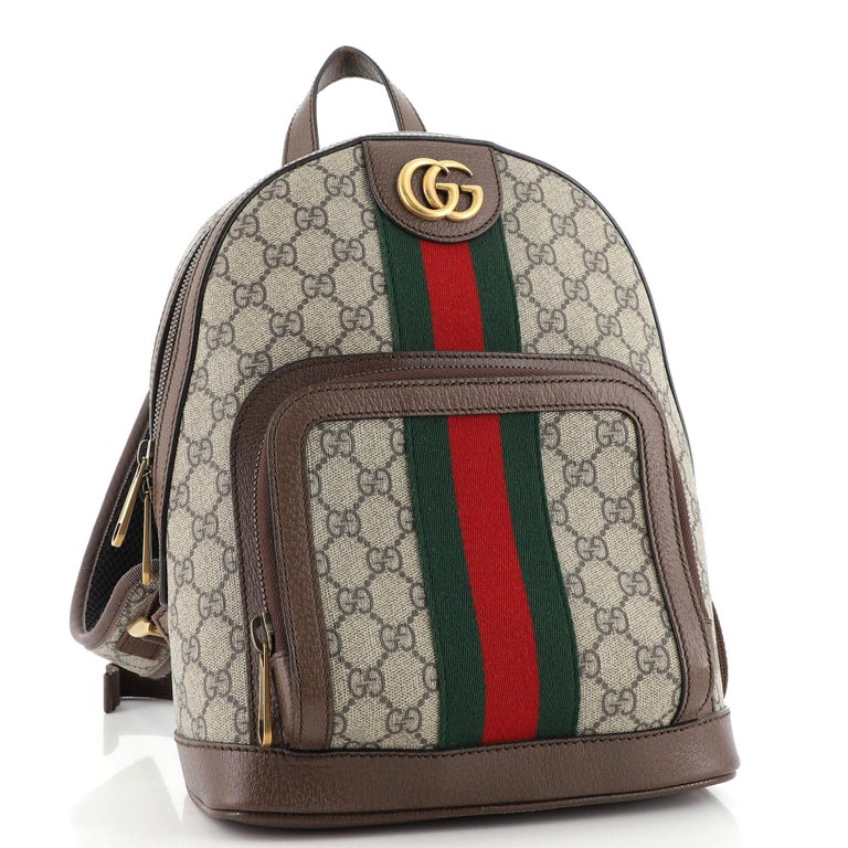Gucci Ophidia Backpack GG Coated Canvas Small For Sale at 1stDibs