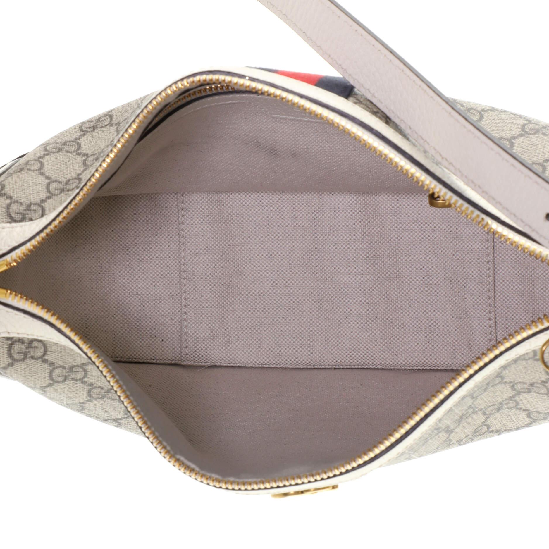 Gucci Ophidia Curved Zip Shoulder Bag GG Coated Canvas Large at 1stDibs ...