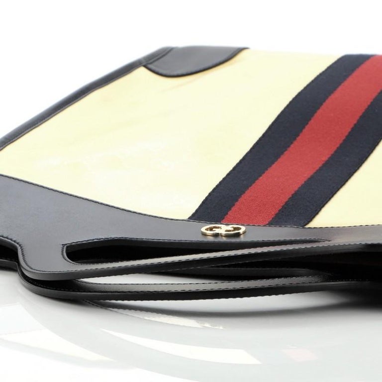 Gucci Ophidia Cut Out Handle Bag GG Coated Canvas Medium at 1stDibs