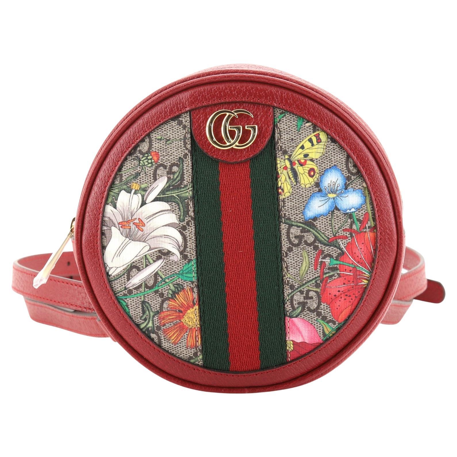 Gucci Ophidia Round Backpack GG Coated Canvas Mini For Sale at 1stDibs