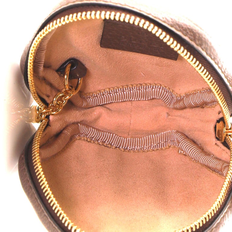 Gucci Ophidia Round Coin Purse GG Coated Canvas at 1stDibs