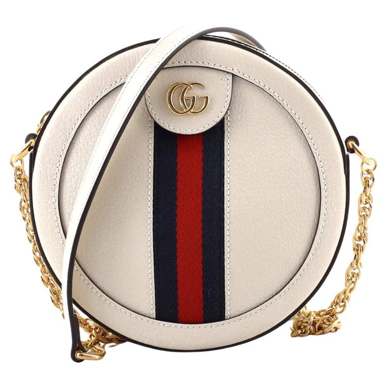 Gucci Ophidia Round Shoulder Bag Leather Mini at 1stDibs