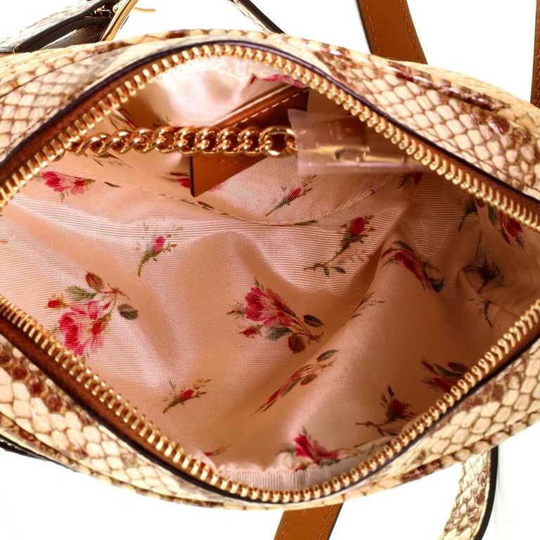 Gucci Ophidia Shoulder Bag Raffia with Snakeskin Mini at 1stDibs