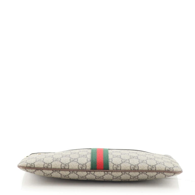 Gucci Ophidia Zip Pouch GG Coated Canvas Large For Sale at 1stDibs