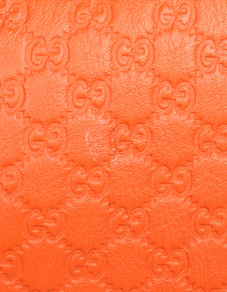 Gucci Orange GG Monogram Microguccissima Leather Medium Joy Boston Bag ...