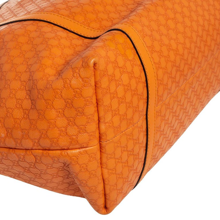 Gucci Orange Microguccissima Leather Medium Nice Tote at 1stDibs
