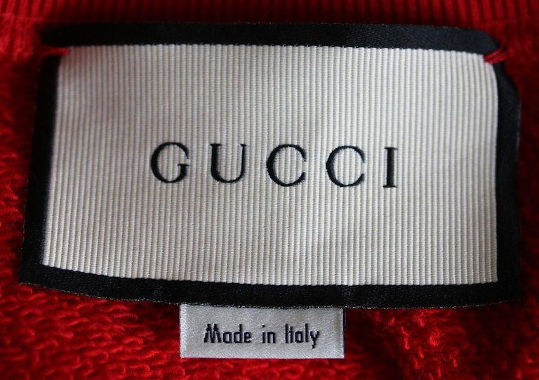 Gucci Oversized Paramount-Logo Cotton Sweatshirt at 1stdibs