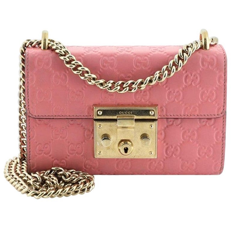 Gucci Padlock Shoulder Bag Guccissima Leather Small For Sale at 1stDibs