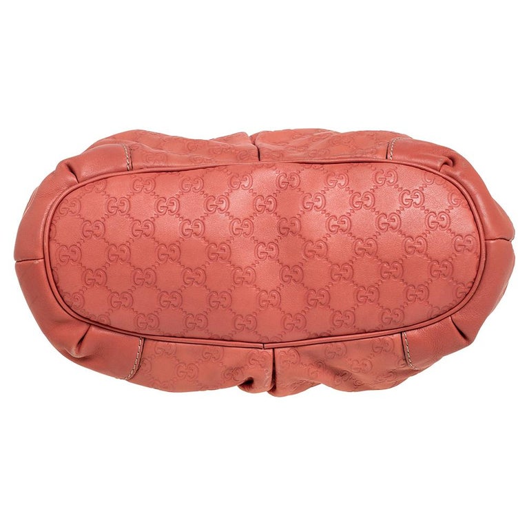 Gucci Peach Pink Guccissima Leather Sukey Tote at 1stDibs