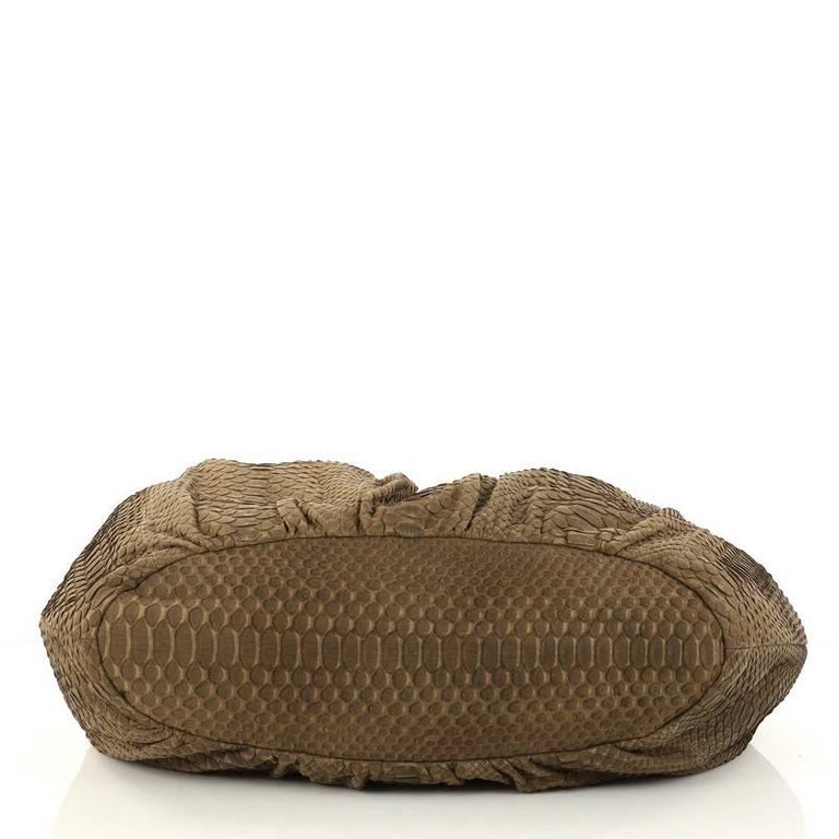 Gucci Pelham Tote Studded Python Large at 1stDibs