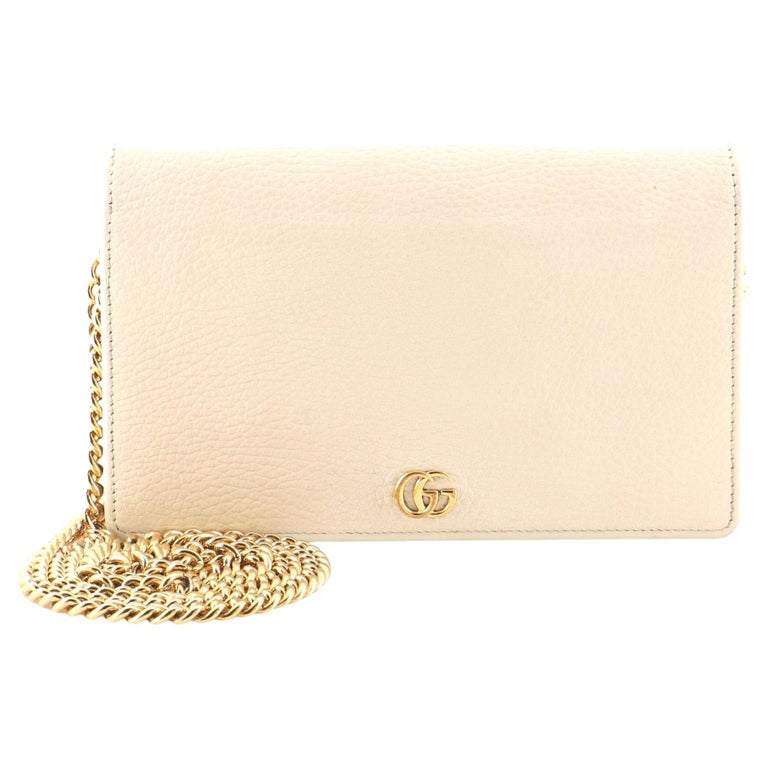 Gucci Petite GG Marmont Chain Wallet Leather Mini at 1stDibs