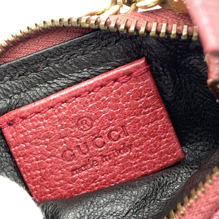 Gucci Pink Canvas Monogram Horsebit Tom Ford Era Coin Purse For Sale at ...