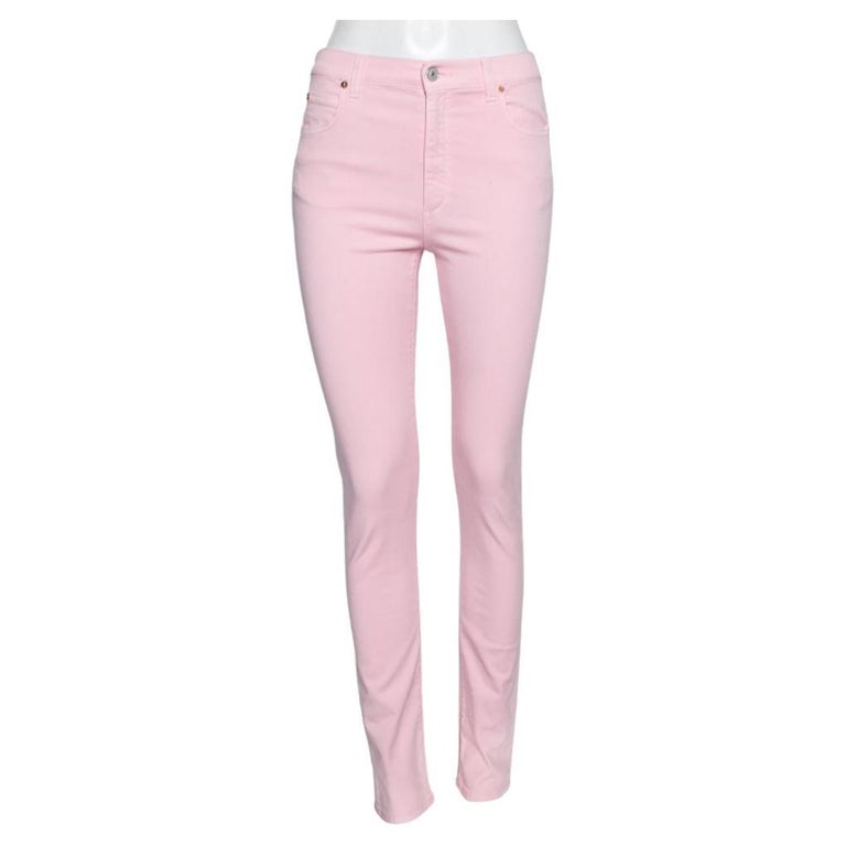 Gucci Pink Denim Skinny Fit Jeans M at 1stDibs