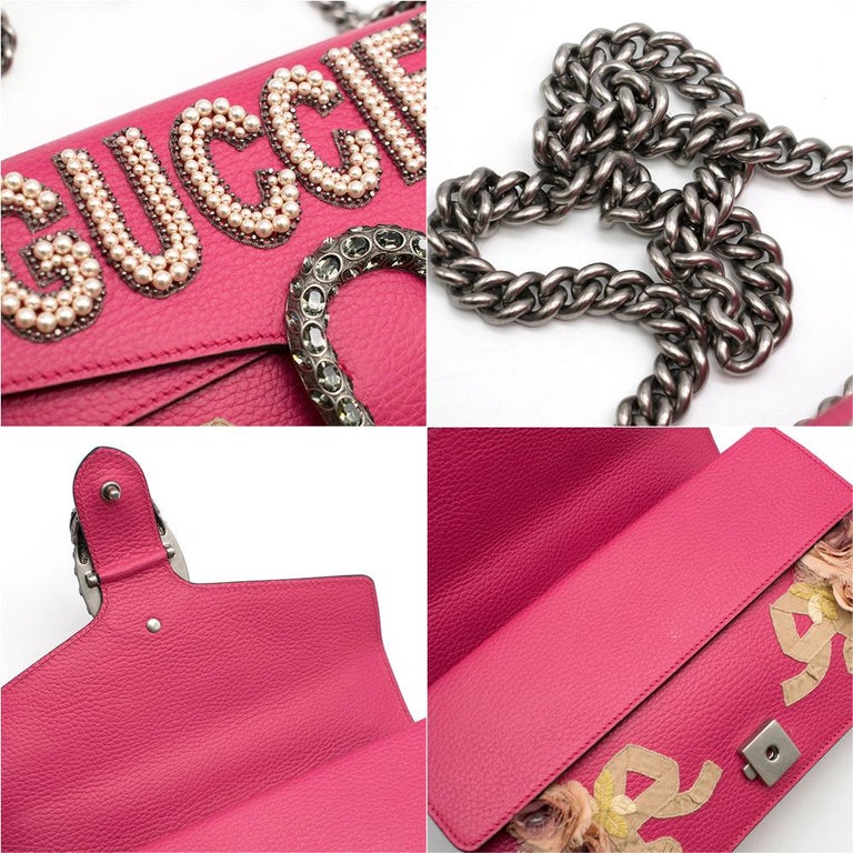Gucci Pink Embellished Guccify Dionysus Bag at 1stDibs | guccify pink ...