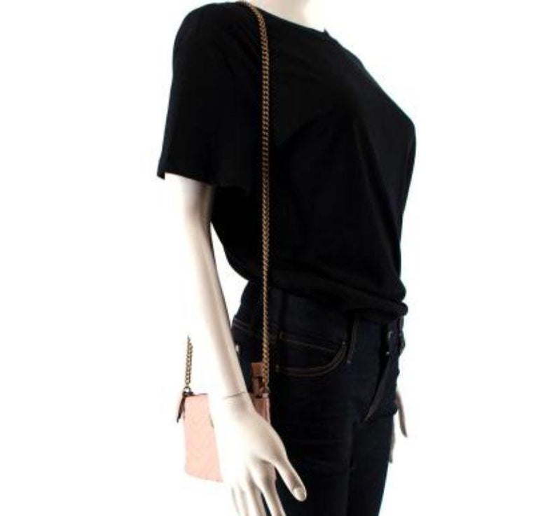 Gucci Pink GG Marmont Matelasse Mini Chain Bag For Sale at 1stDibs