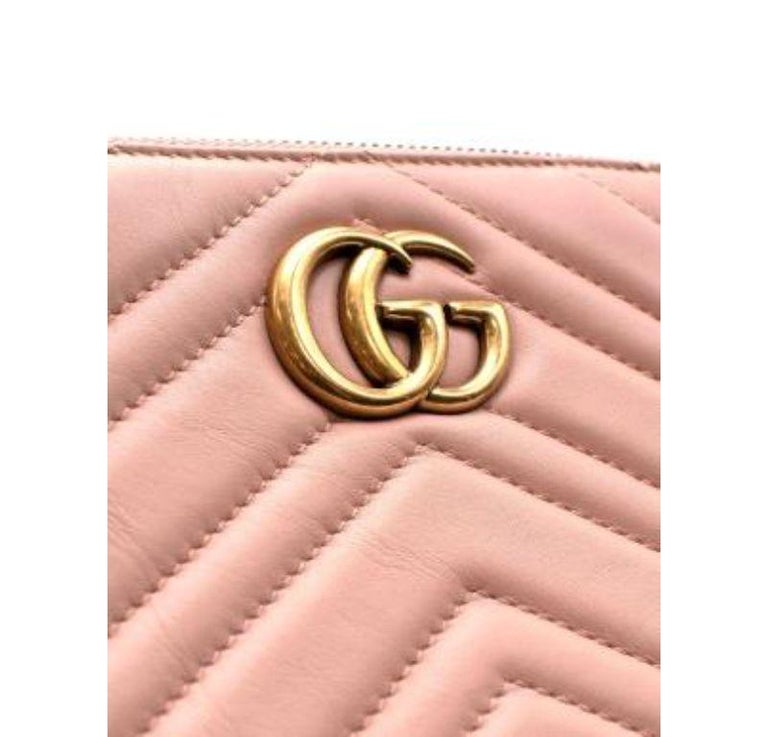 Gucci Pink GG Marmont Matelasse Mini Chain Bag For Sale at 1stDibs