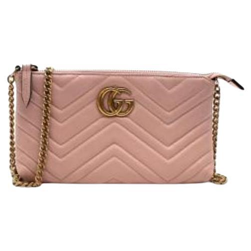 Gucci Pink GG Marmont Matelasse Mini Chain Bag For Sale at 1stDibs ...