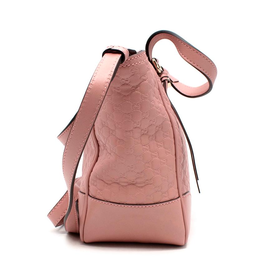 Gucci Pink GG Monogram Leather Bag For Sale at 1stDibs | gucci pink ...