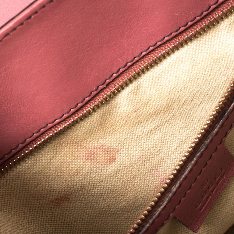 Gucci Pink Guccissima Leather Large Emily Chain Shoulder Bag at 1stDibs