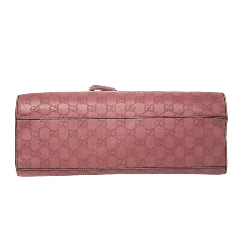 Gucci Pink Guccissima Leather Large Emily Chain Shoulder Bag at 1stDibs
